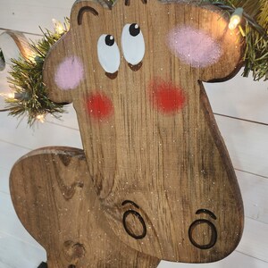 Wooden Christmas Moose - Etsy