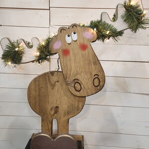 Wooden Christmas Moose - Etsy
