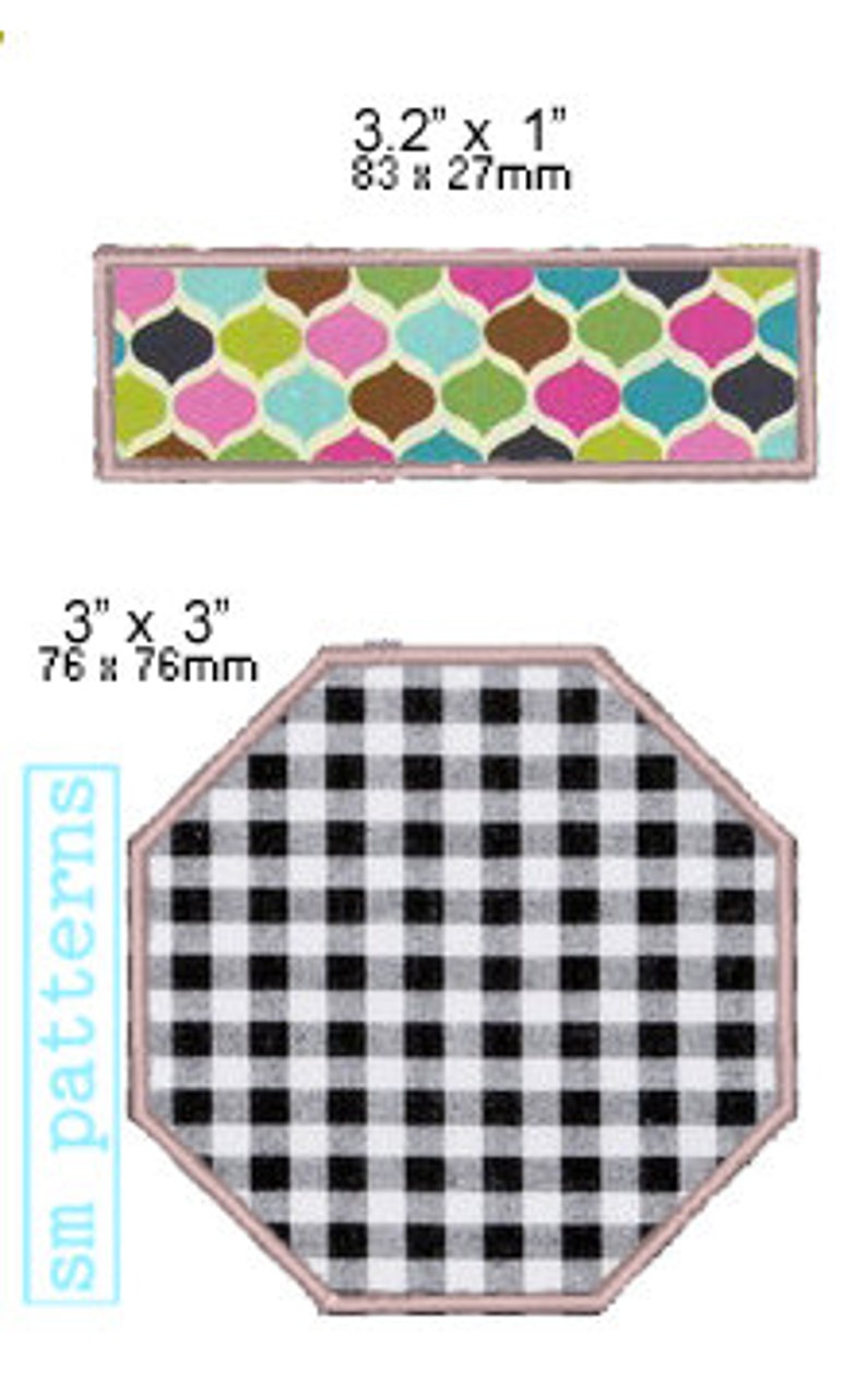 Machine Embroidery Design - Applique Shapes Pack 4 - Etsy