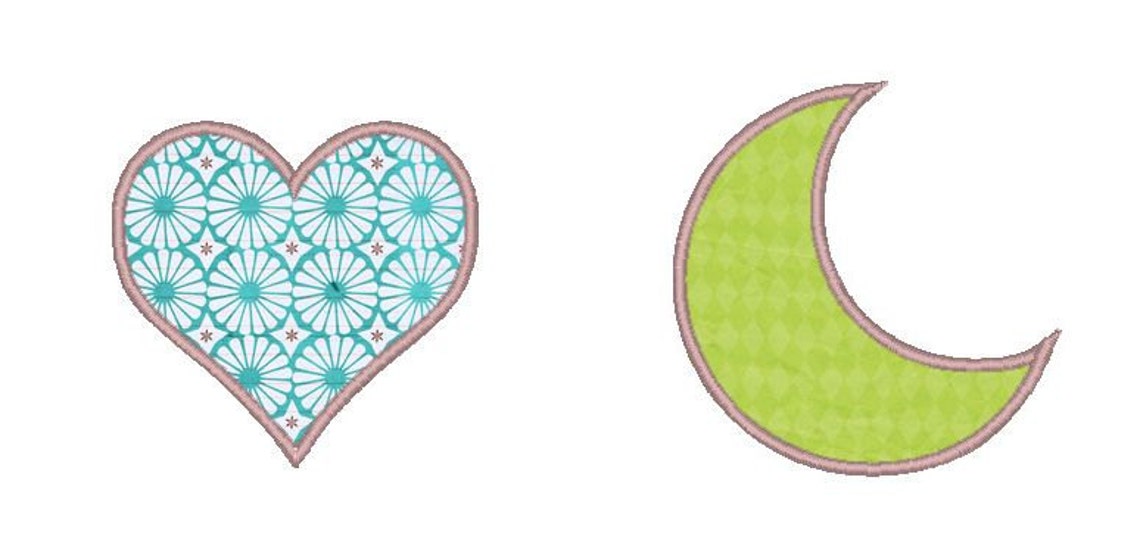 Machine Embroidery Design - Applique Shapes Pack 2 - Etsy