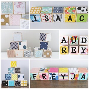 Custom Name Blocks // Wooden Name Blocks // Personalised Baby Gift - Etsy