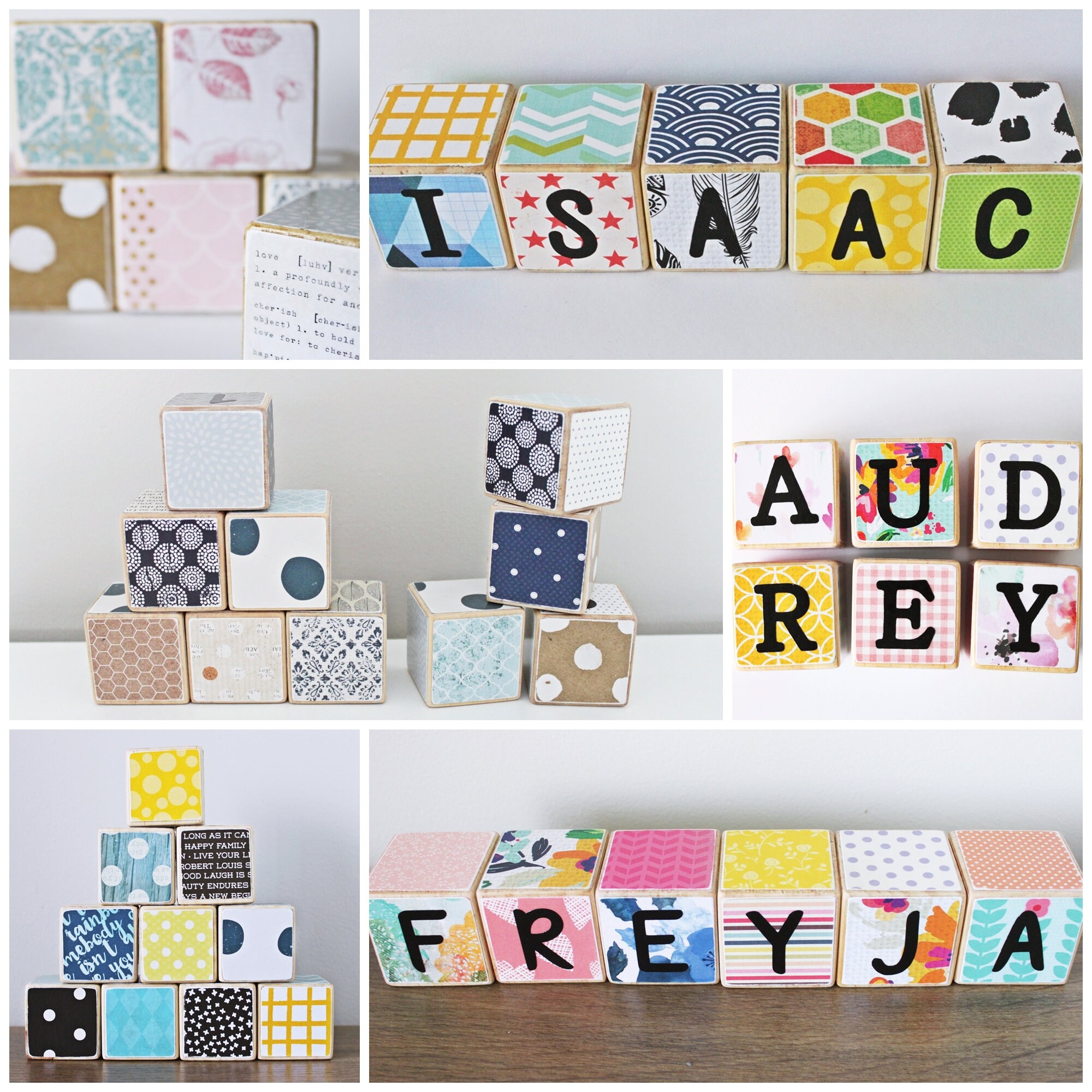 Custom Name Blocks // Wooden Name Blocks // Personalised Baby - Etsy ...