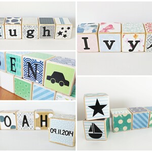Custom Name Blocks // Wooden Name Blocks // Personalised Baby Gift - Etsy