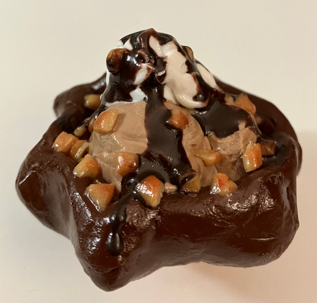 Coffee Ice Cream Sundae in a Chocolate Dipped Waffle Bowl, Gourmet Ice ...