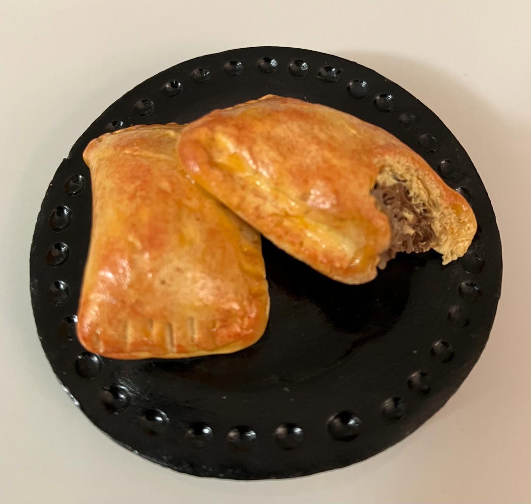 Jamaican Beef Patties Fridge Magnet, Fake Miniature Beef Patties, Love ...