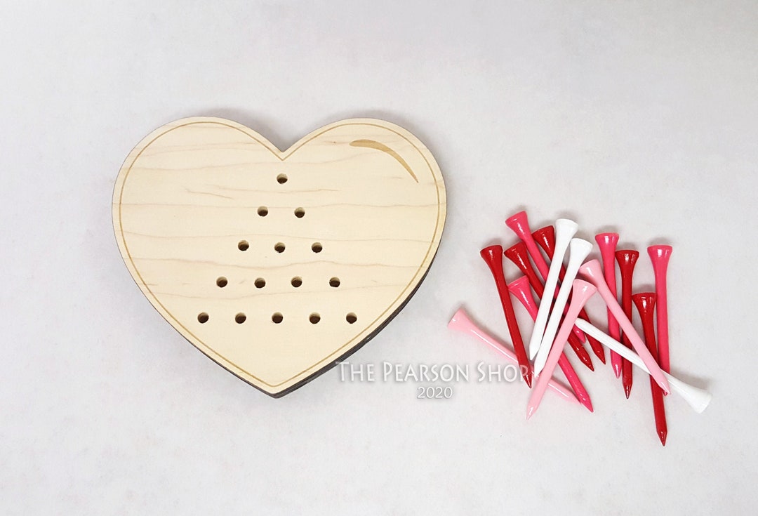 NEW Heart Peg Game - Etsy