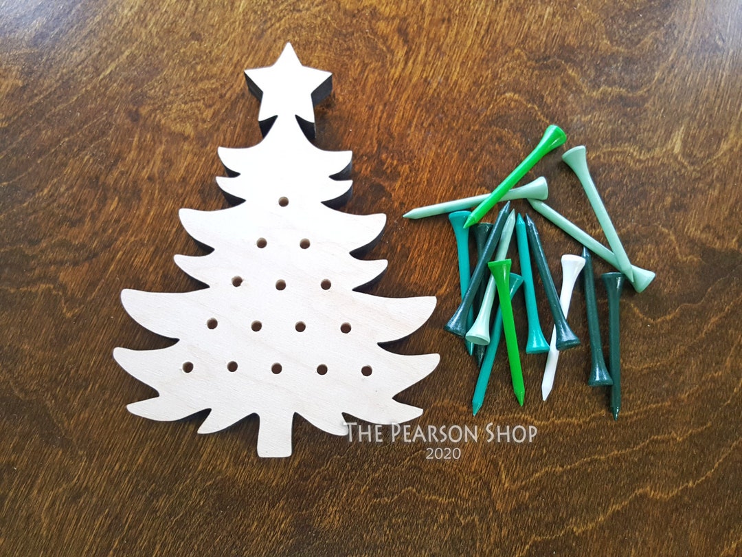 Christmas Tree Peg Game - Etsy