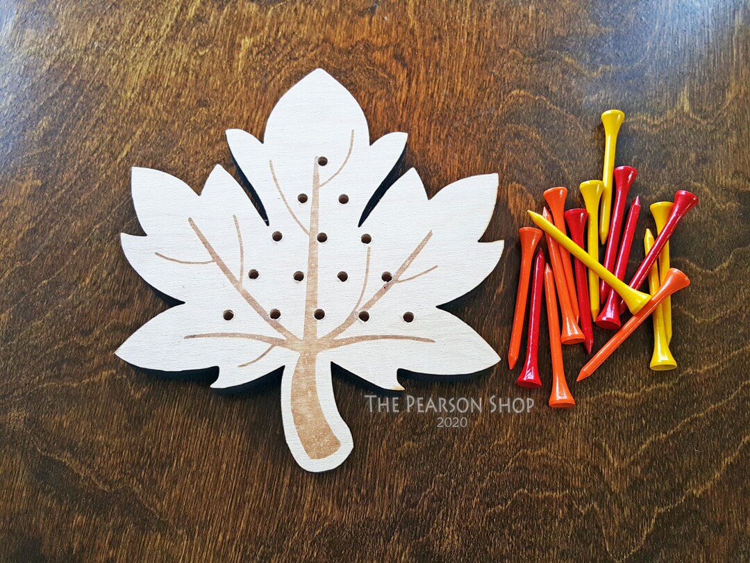 Maple Leaf Peg Game - Etsy