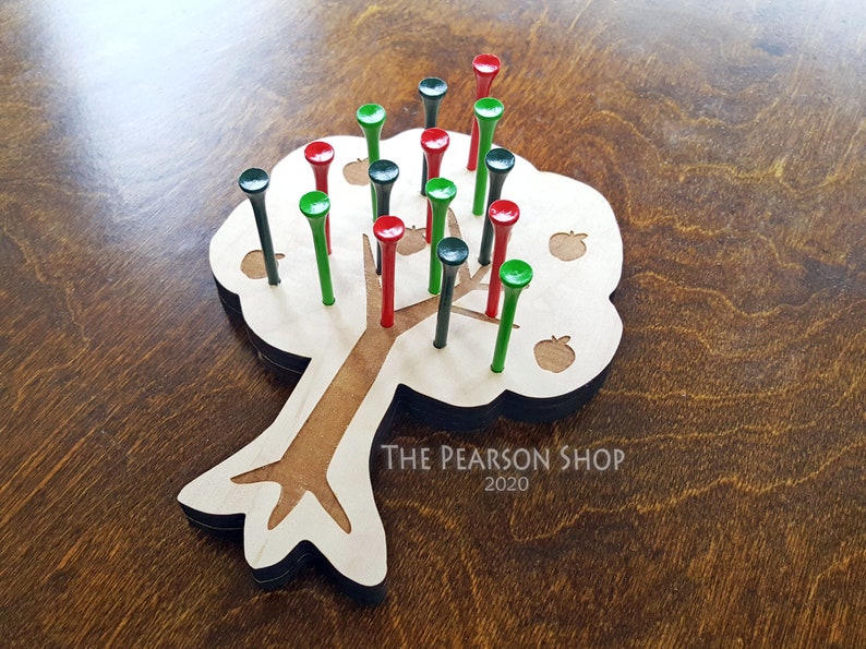 NEW Apple Tree Peg Game - Etsy