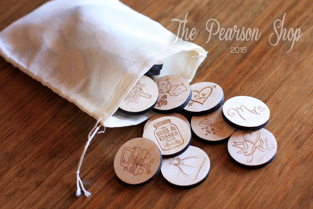 Wood Matching Game - Wedding Theme - Etsy