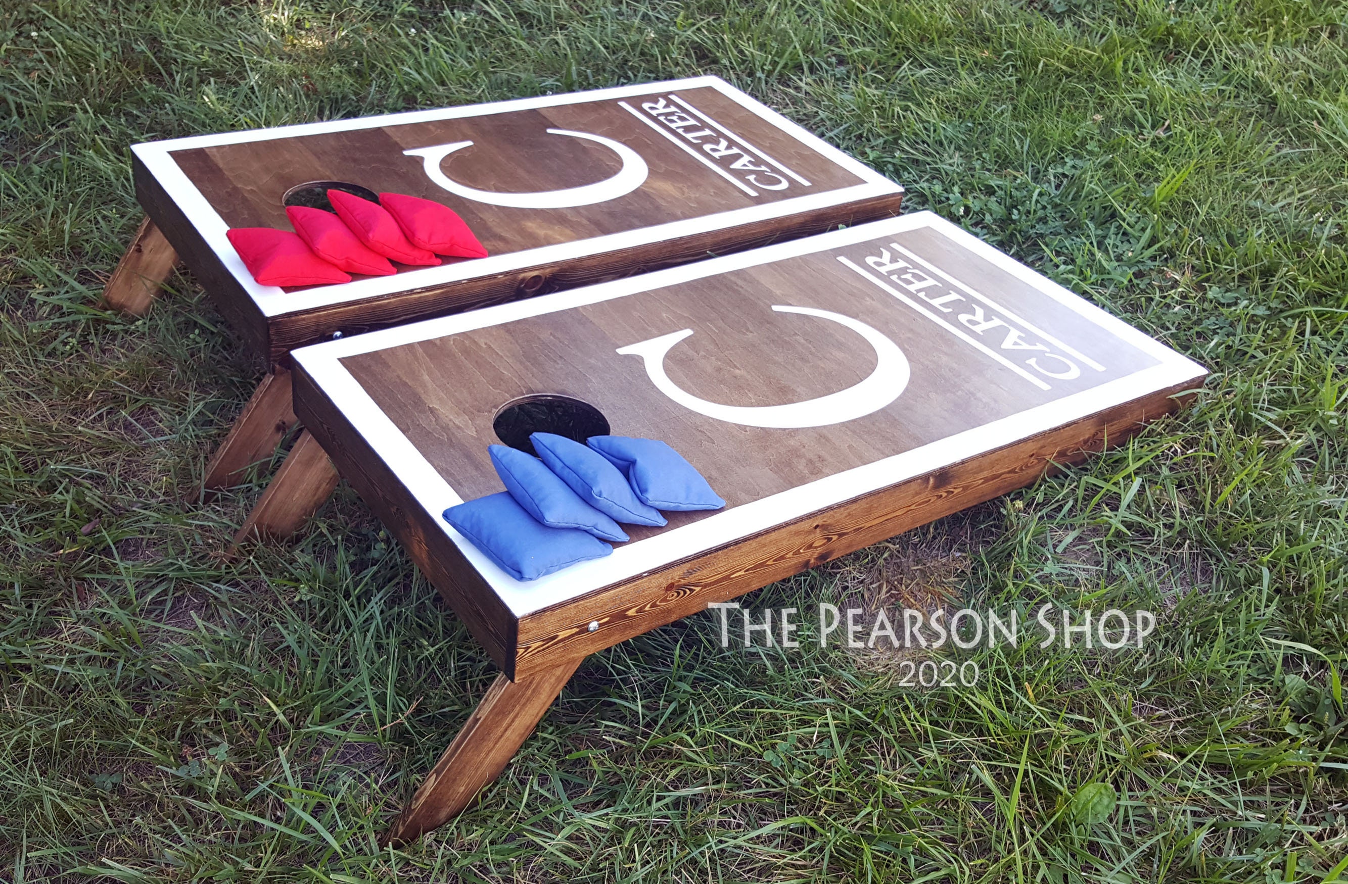 Initial Border CORNHOLE SET - Etsy
