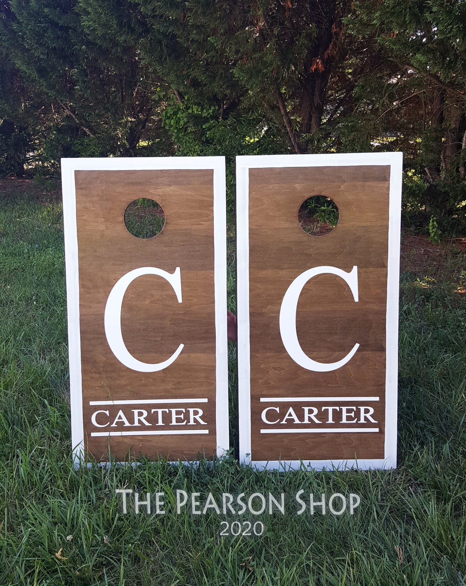 Initial Border CORNHOLE SET | Etsy
