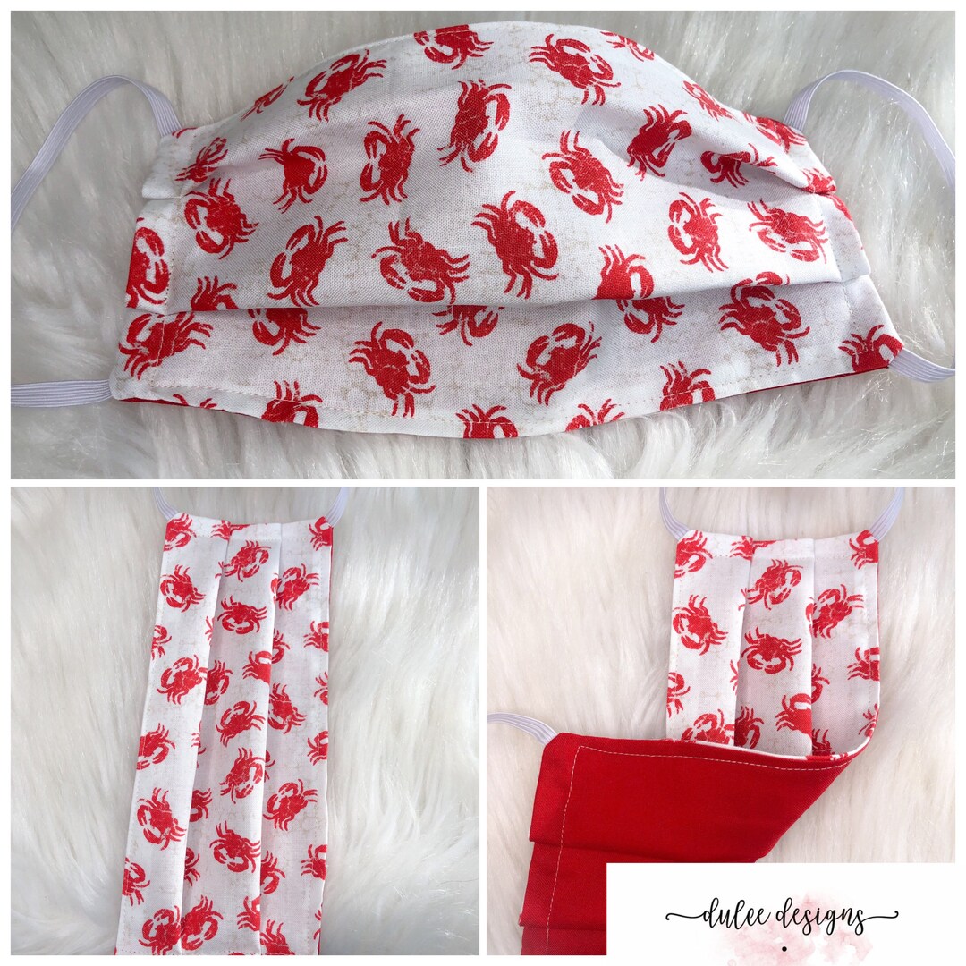Red Crab Face Mask - Etsy