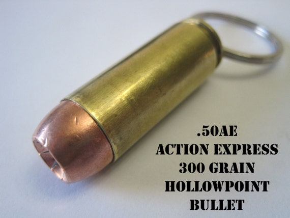 Replica .50AE Action Express Bullet Key Chain 300 Grain Hollow - Etsy