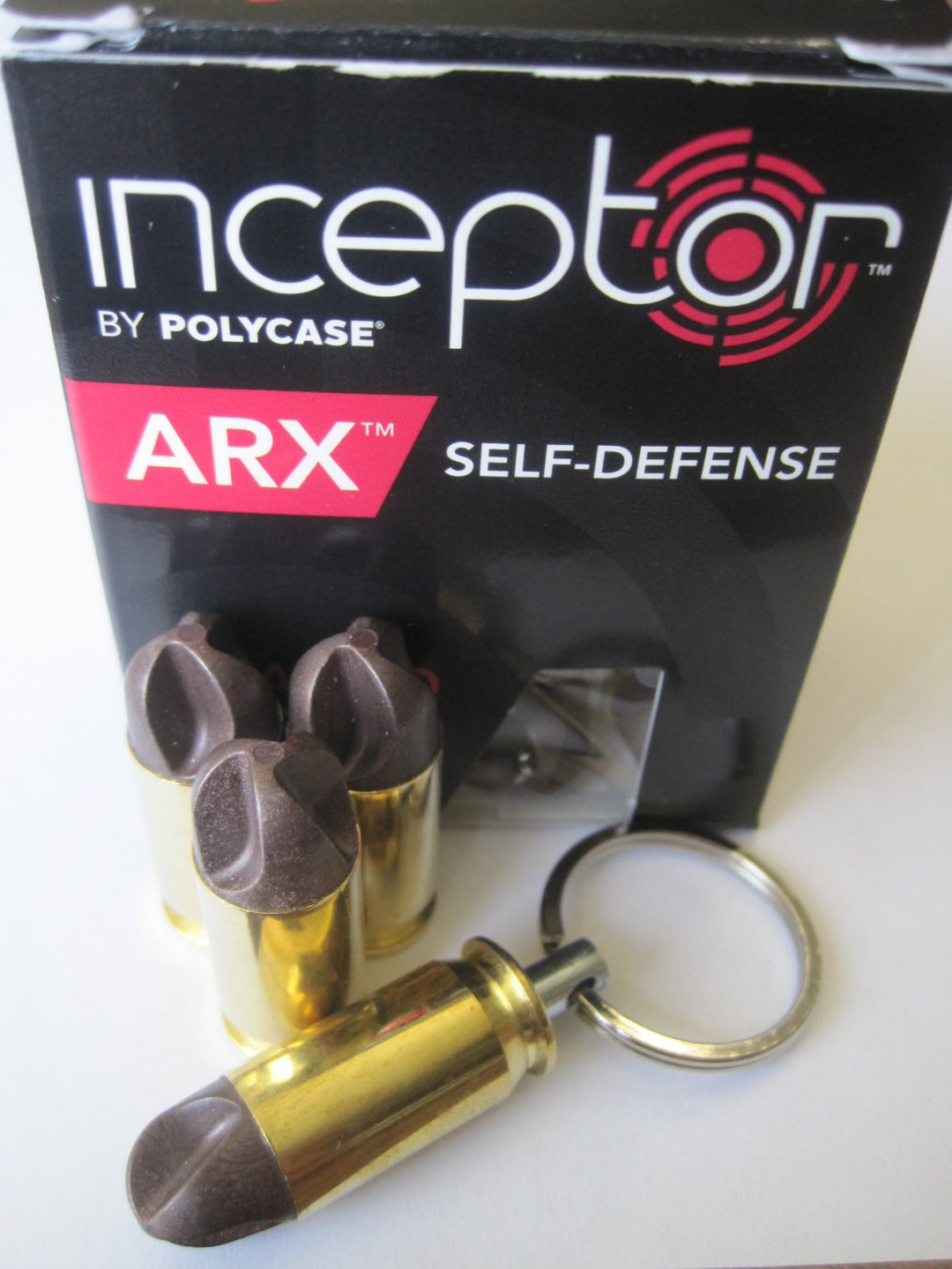 Replica .45 ACP Bullet Keychain With Polycase Inceptor ARX Bullet - Etsy