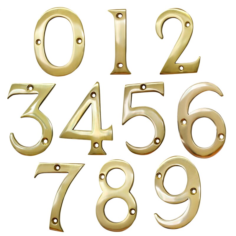 Brass House Numbers - Etsy