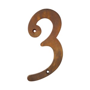 Vintage Traditional 5 Inch Iron House Number for Address Plaque ...