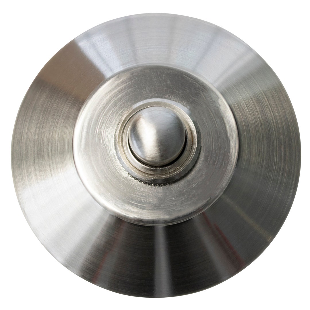 Modern Industrial Hand Finished Round Brass Door Bell Push in Various ...