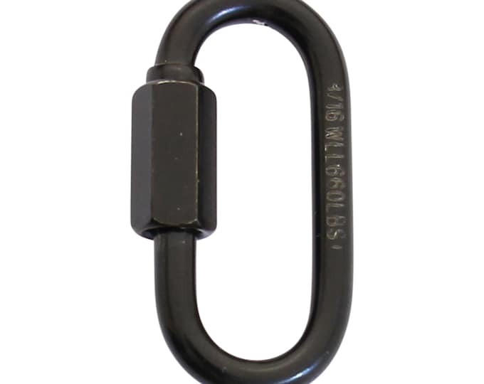 Threaded Steel Quick Link Chain Connector (2 Pack) - Black Finish - RCH ...