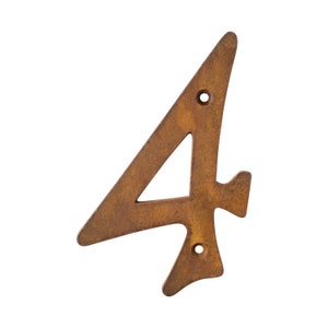 Vintage Traditional 5 Inch Iron House Number for Address Plaque ...