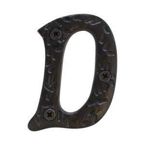 Rustic Country 3 Inch Iron House Letter for Address Plaque, Mailbox ...