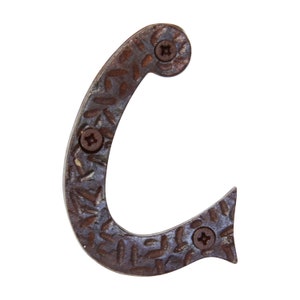 Rustic Country 3 Inch Iron House Letter for Address Plaque, Mailbox ...