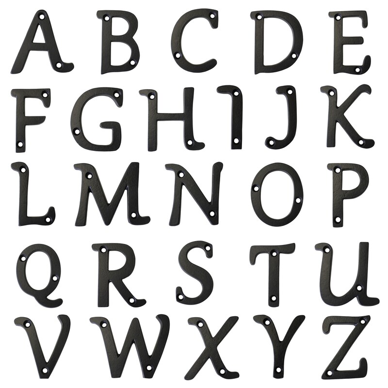 Wrought Iron Letter - Etsy