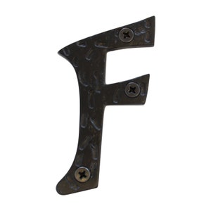 Rustic Country 3 Inch Iron House Letter for Address Plaque, Mailbox ...