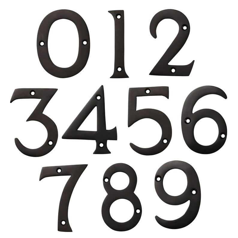 Modern 3 Inch Brass House Number for Address Plaque Mailbox - Etsy