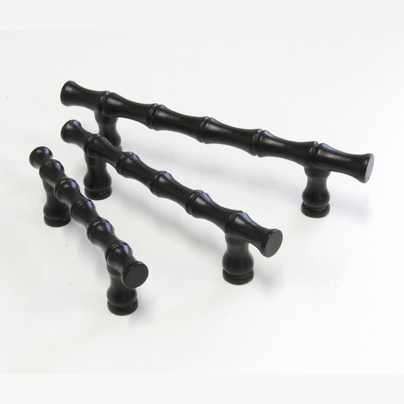 Matte Black Drawer Pulls - Etsy