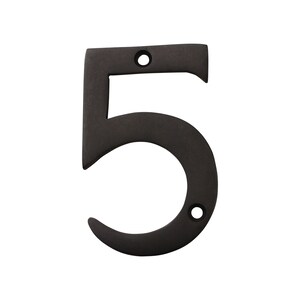 Modern 3 Inch Brass House Number for Address Plaque, Mailbox, and Metal ...
