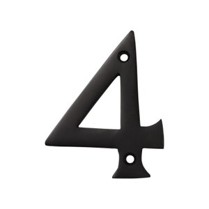 Modern 3 Inch Brass House Number for Address Plaque, Mailbox, and Metal ...