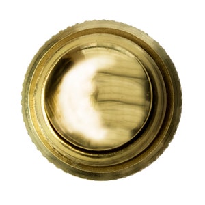 Hand Finished Round Brass Door Bell Push in Various Finishes for DIY ...