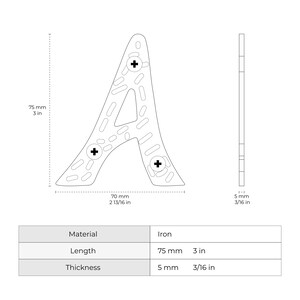 Rustic Country 3 Inch Iron House Letter for Address Plaque - Etsy