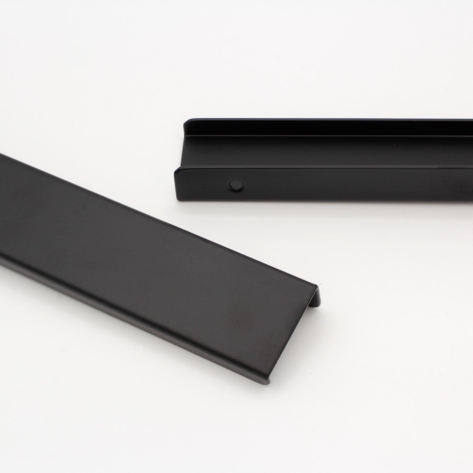 Modern Industrial Flat Stainless Steel Finger Edge Pull for Drawers and ...