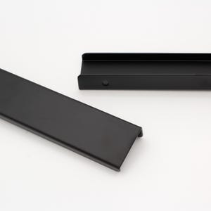 Modern Industrial Flat Stainless Steel Finger Edge Pull for Drawers and ...