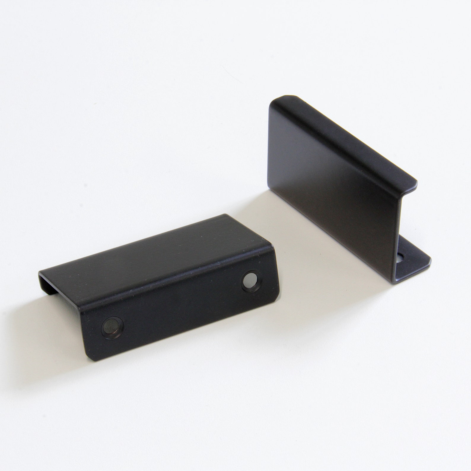 Matte Black Modern Industrial Stainless Steel Finger Edge Pull - Etsy