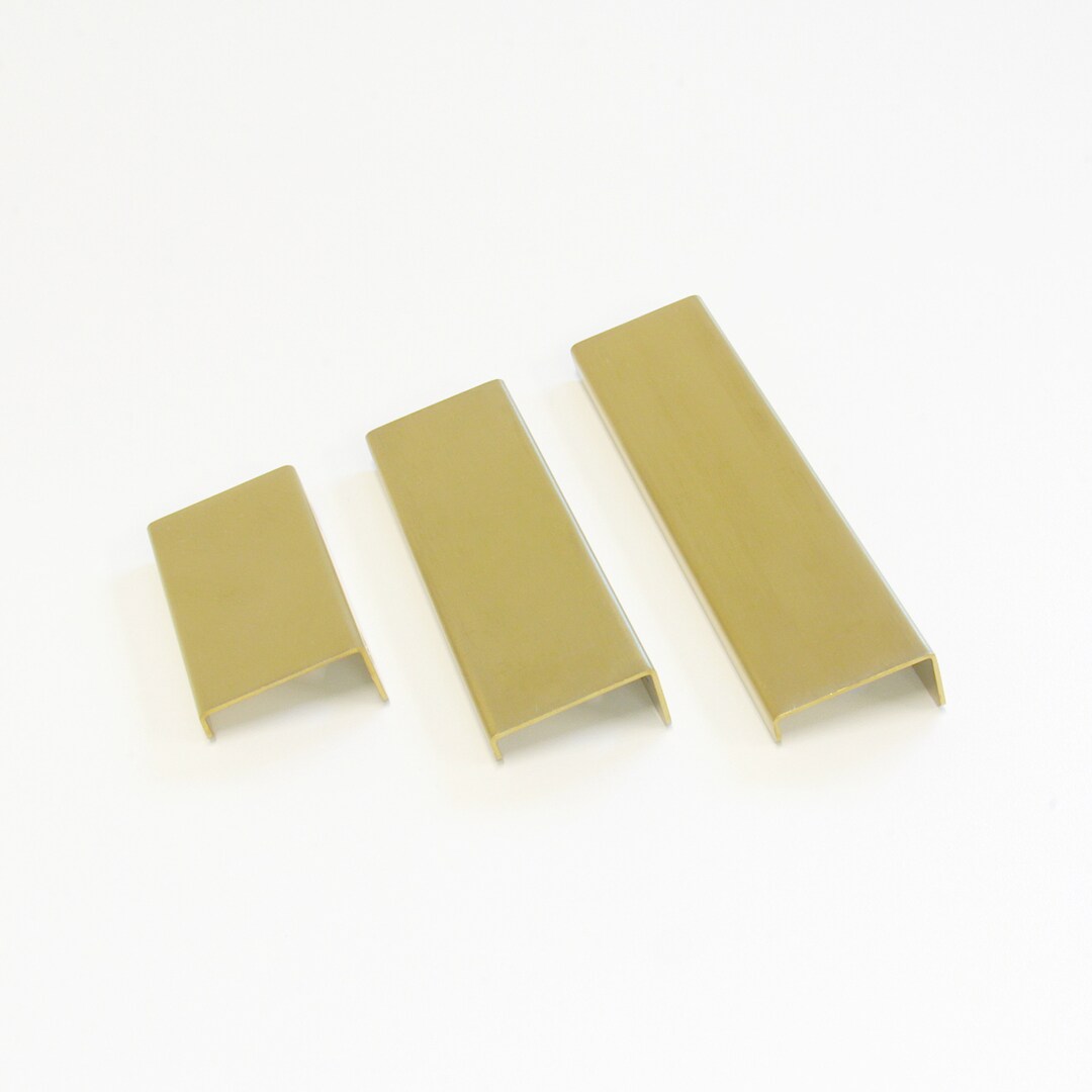 Brushed Gold Modern Industrial Stainless Steel Finger Edge - Etsy