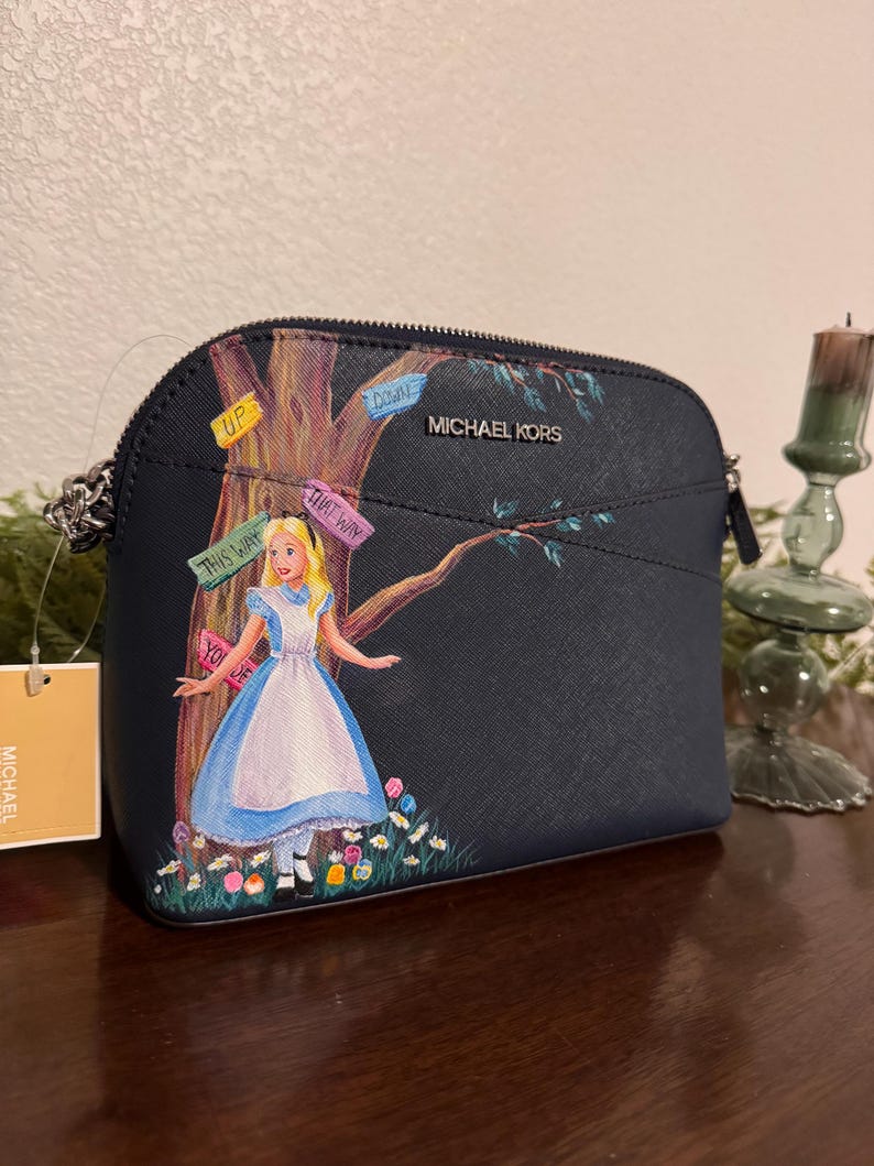 Handpainted Alice in Wonderland Crossbody Purse – Custom Art - Etsy