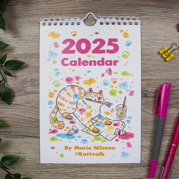 2025 Small Wall Calendar - Etsy