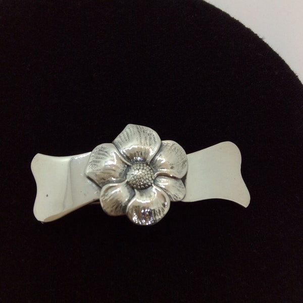 Silver Barrette - Etsy