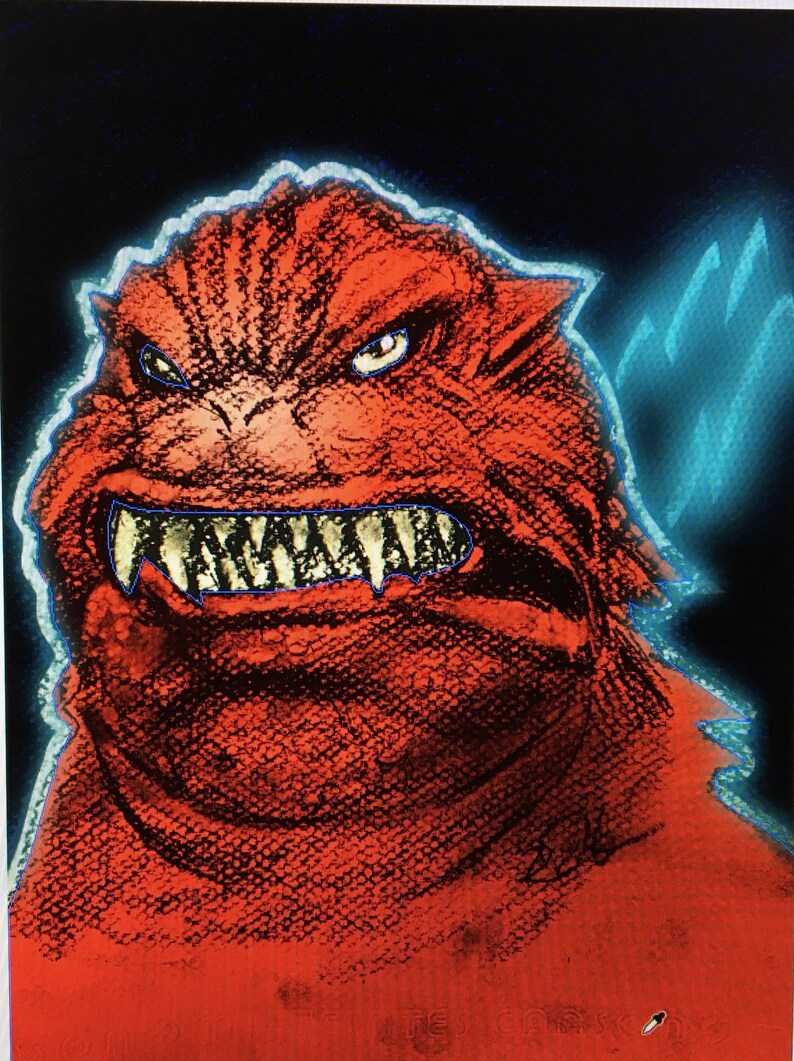 Godzilla 2000 Portrait - Etsy