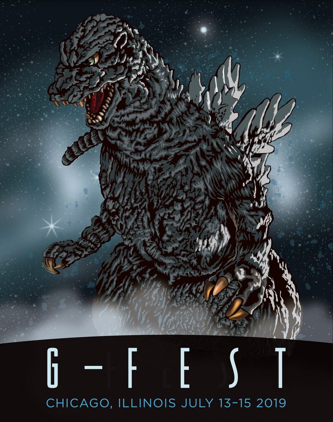 Godzilla Gfest Poster 2019 - Etsy