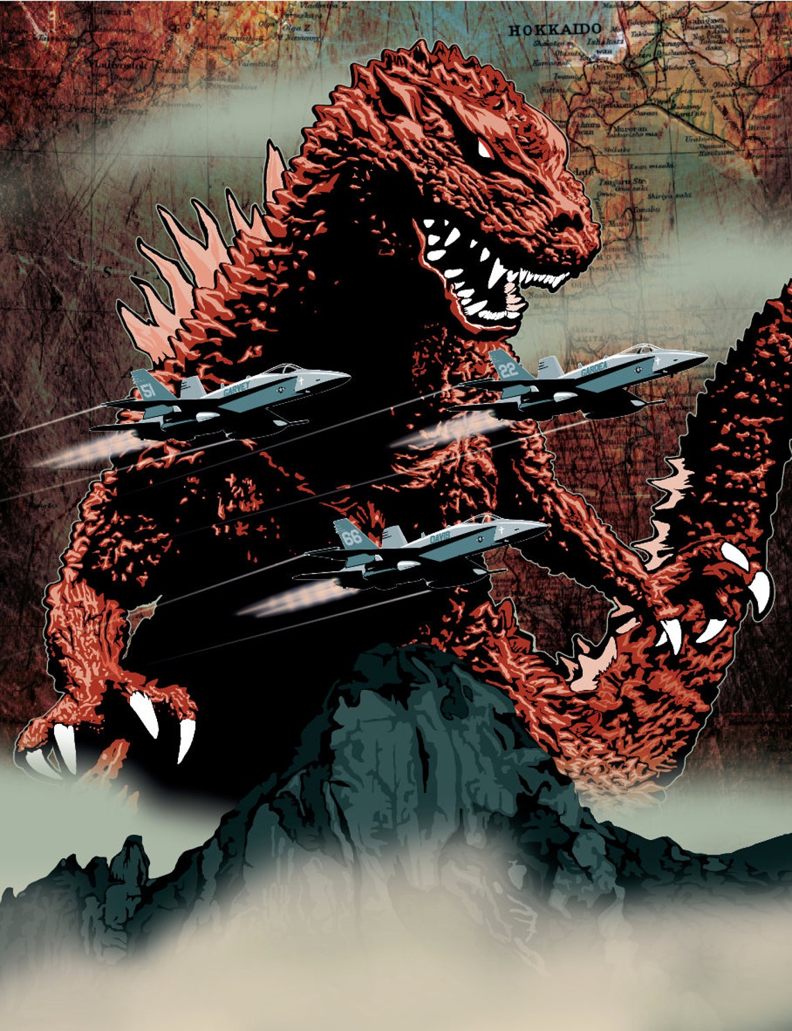 Godzilla 2004 - Etsy