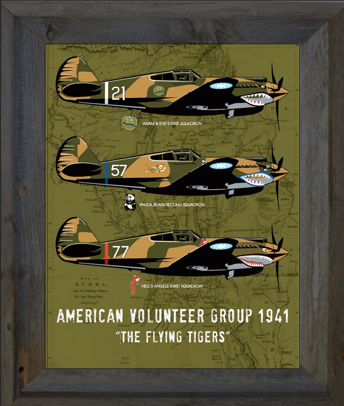 American Volunteer Group Squadrons - Etsy