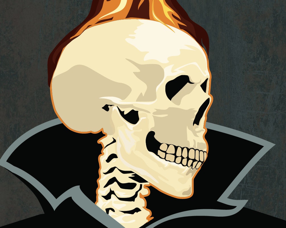Ghost Rider Art Print. - Etsy