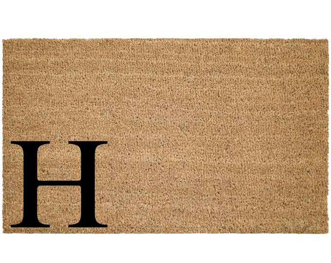 Coir Font Porch Decor 2 Sizes Customized Doormat Custom Last Name ...