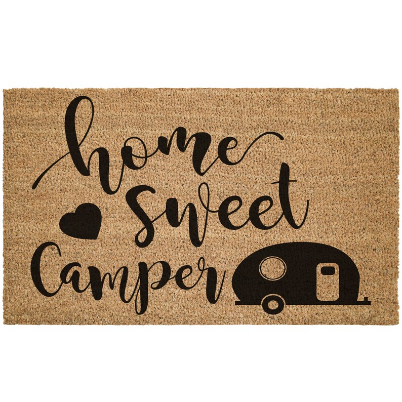 Home Sweet Camper Coir Exterior Welcome Mat Camper Decor - Etsy