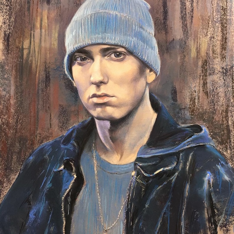 EMINEM Print | Marshal Mathers | Slim Shady Hip-hop Rap | Music Artist ...