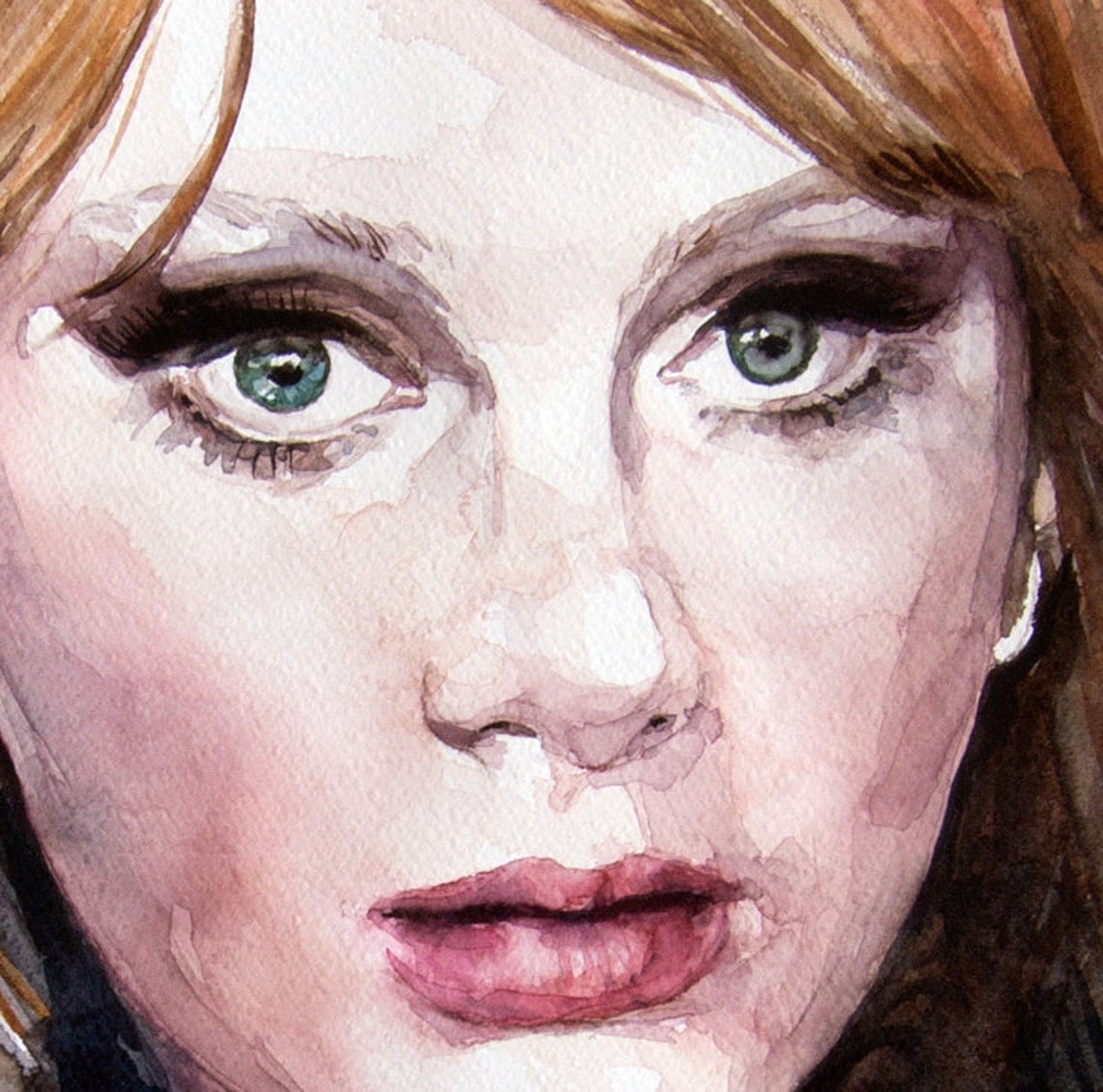 Watercolour Portrait Painting- Adele. Custom Portrait From Photo - Etsy